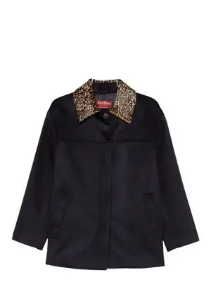 Max Mara Max Mara Wool Blouson Jacket Blue