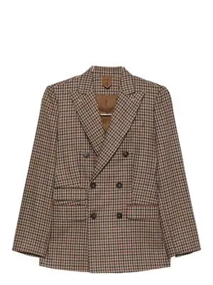 Max Mara Double-breasted Wool Jacket - Beige
