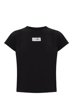 MAISON MARGIELA Logo Cotton T-shirt - Black