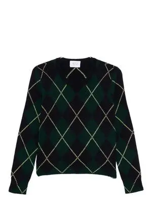BEYOU Cashmere Crewneck Sweater Blue
