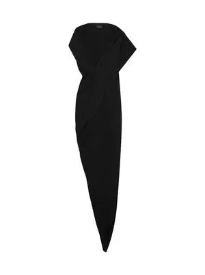 Balenciaga Draped Dress - Black