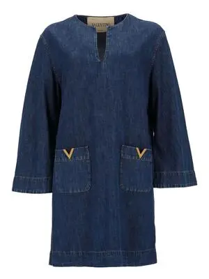 VALENTINO Valentino Chambray Denim Dress