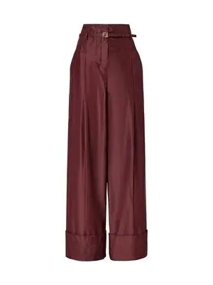 Fendi Silk Taffeta Trousers - Multicolor