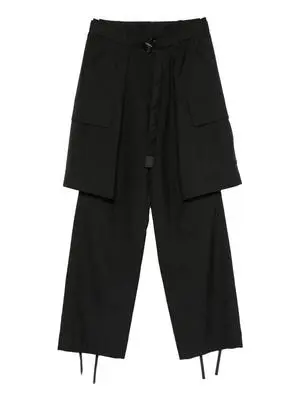 Sacai Wool Blend Trousers - Black