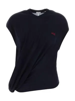Loewe Midnight Wool Blend Waistcoat - Blue
