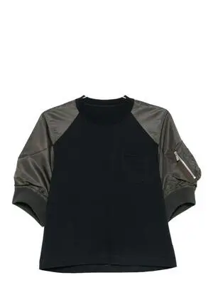 SACAI Sacai Cotton And Nylon T-Shirt