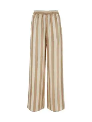 Fendi Printed Silk Palazzo Pant - Multicolor