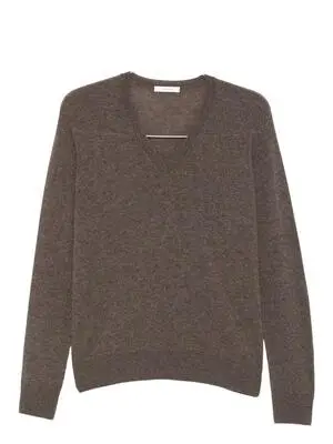 THE ROW Phora Cashmere Sweater - Grey