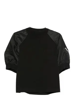 SACAI Sacai Cotton And Nylon T-Shirt