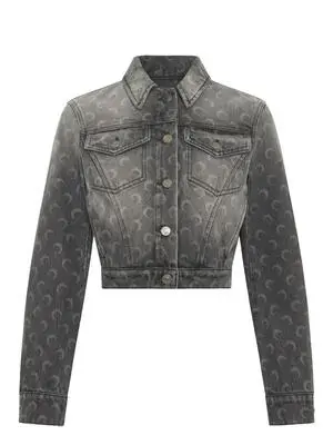 MARINE SERRE Moon Denim Jacket - Multicolor