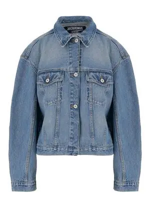 Jacquemus Cotton Denim Jacket - Blue