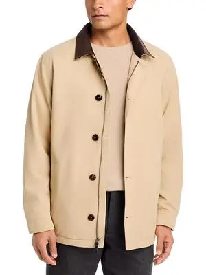 Peter Millar Chatham Cotton & Cashmere Button Jacket - Sand