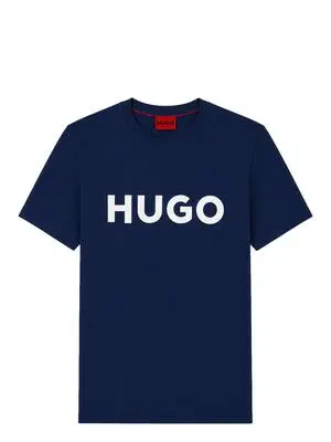 Hugo T-shirt Con Logo - Blue