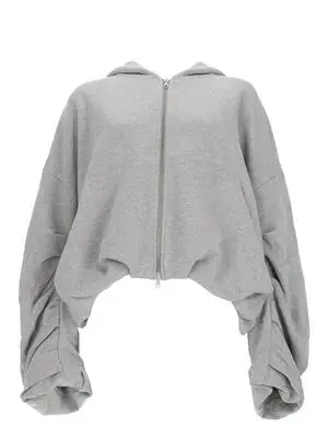 Dries Van Noten Cotton Zip Hoodie - Grey