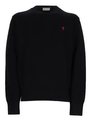 AMI Paris Logo Pullover - Black