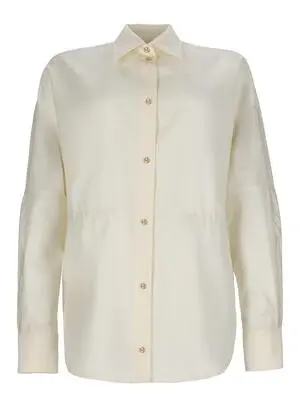 Moncler Moncler Wool And Nylon Shirt Ivory