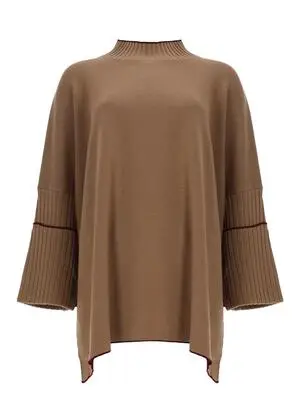 Herno Oversized Wool Knitwear - Brown