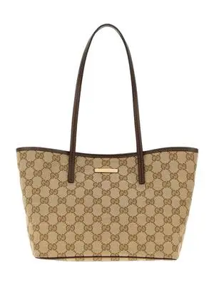 Gucci Gg Canvas Tote Bag - Cream