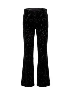 Gucci Wide-leg Devoré Velour Pants - Multicolor