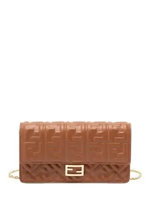Fendi Baguette Wallet On Chain - Multicolor