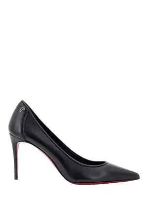 CHRISTIAN LOUBOUTIN Sporty Kate 85 Leather Pumps - Black