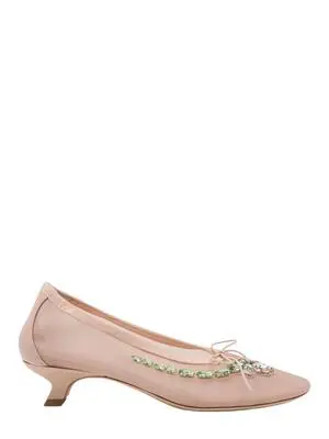 Simone Rocha Mesh Ballerina Heel - Multicolor