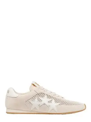 Amiri Mesh Pacific Flat Trainers - Cream