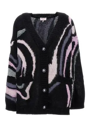 Emilio Pucci Mohair Blend Cardigan - Multicolor