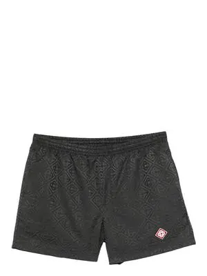 Casablanca Beachwear Swim Shorts - Black