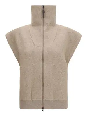 BRUNELLO CUCINELLI Brunello Cucinelli High-Neck Zip Cardigan