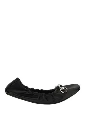 Gucci Leather Prima Ballerinas - Black