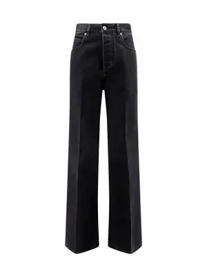 Bottega Veneta Flared Denim Trousers - Black