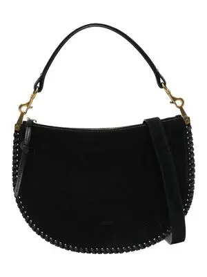Isabel Marant Étoile Calf Suede Shoulder Bag - Black