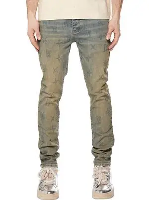 PURPLE BRAND Gothic Wire Skinny Fit Cotton Blend Jeans - Medium Indigo