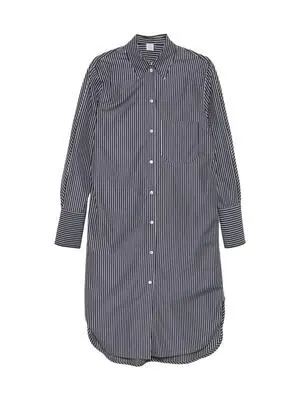 TOTEME Striped Cotton Shirtdress - Multicolor