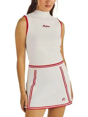 MALBON Kara Mock Neck Vest - Vanilla