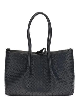 Bottega Veneta Calf Skin Shoulder Bag - Blue