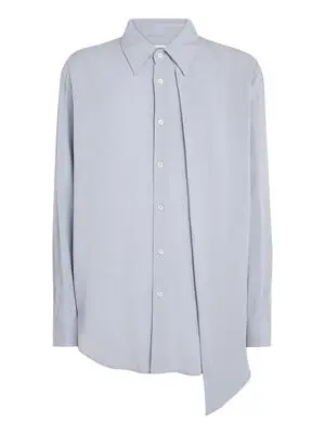 SYSTEM Asymmetrical Shirt - Blue