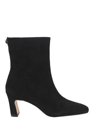 Kurt Geiger Suede Croc Print Billy Ankle Boots - Black
