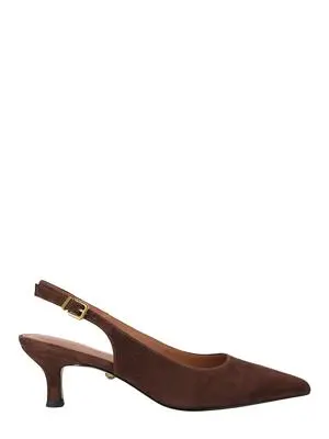 Kurt Geiger Suede Stepney Slingback Pumps - Brown
