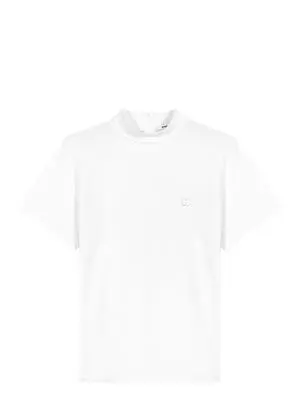 Maje Funnel-neck Zipped T-shirt - White