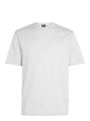 BOSS Cotton Jacquard T-shirt - Blue