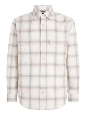BOSS Virgin Wool-cotton Check Shirt