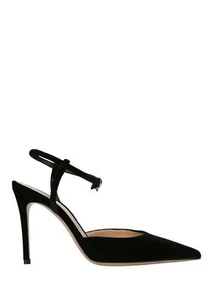 GIANVITO ROSSI Gianvito Rossi Velvet Slingback Pumps 95