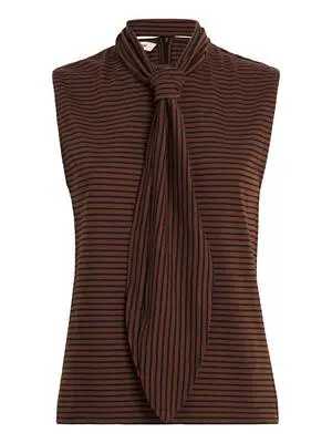 ME+EM ME+EM Organic Cotton Tie Tank Top Brown