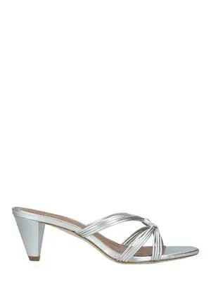 Staud Leather Carrie Mules 60 - Silver