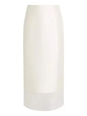VORANIDA Voranida Silk-Lined Midi Skirt