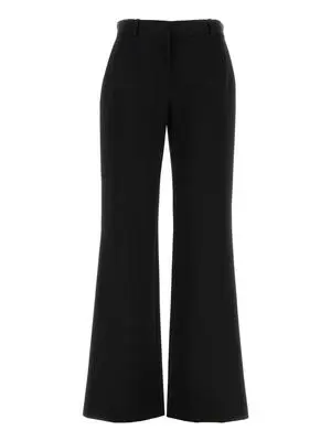 THE ROW Lind Wool Pant - Black