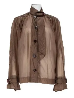 SAINT LAURENT Saint Laurent Nylon Blouse With Lavaliere Neck Tie