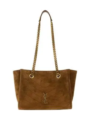 Saint Laurent SAINT LAURENT Mini Niki Shoulder Handbag In Suede Camel